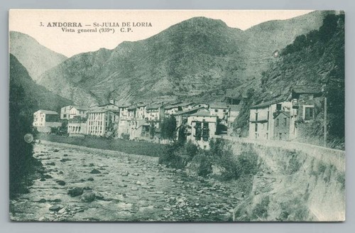 St. Julia de Loria ANDORRA Antique Basque Village Postcard 1910s | eBay