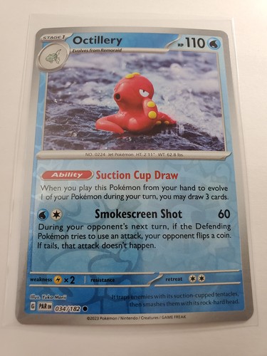 Pokemon TCG Paradox Rift Octillery 034/182 Reverse Holo Common | eBay
