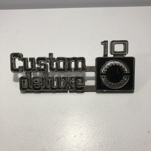 Chevy C10 Custom Deluxe OEM Truck Fender Emblem 75 76 77 78 79 | eBay