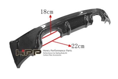 3D Style Carbon Fiber Rear Bumper Diffuser For BMW F22 228i M235i M ...