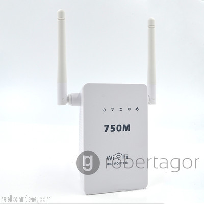 MINI ROUTER WIRELESS N FUNZIONE WPS ACCESS POINT E RIPETITORE WIFI 750 ...