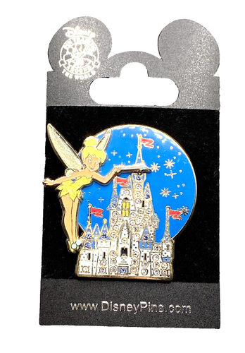 Disney core Trading Pin Cinderella Castle Tinker Bell 3D Pin-on-Pin WDW ...