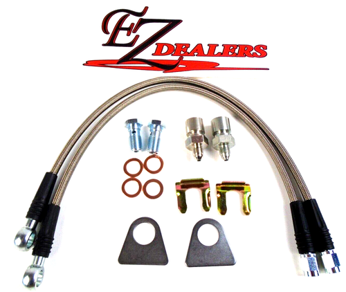Universal GM Dot Approved Caliper Brake Line Kits 16" Rat Rod Hot Rod ...