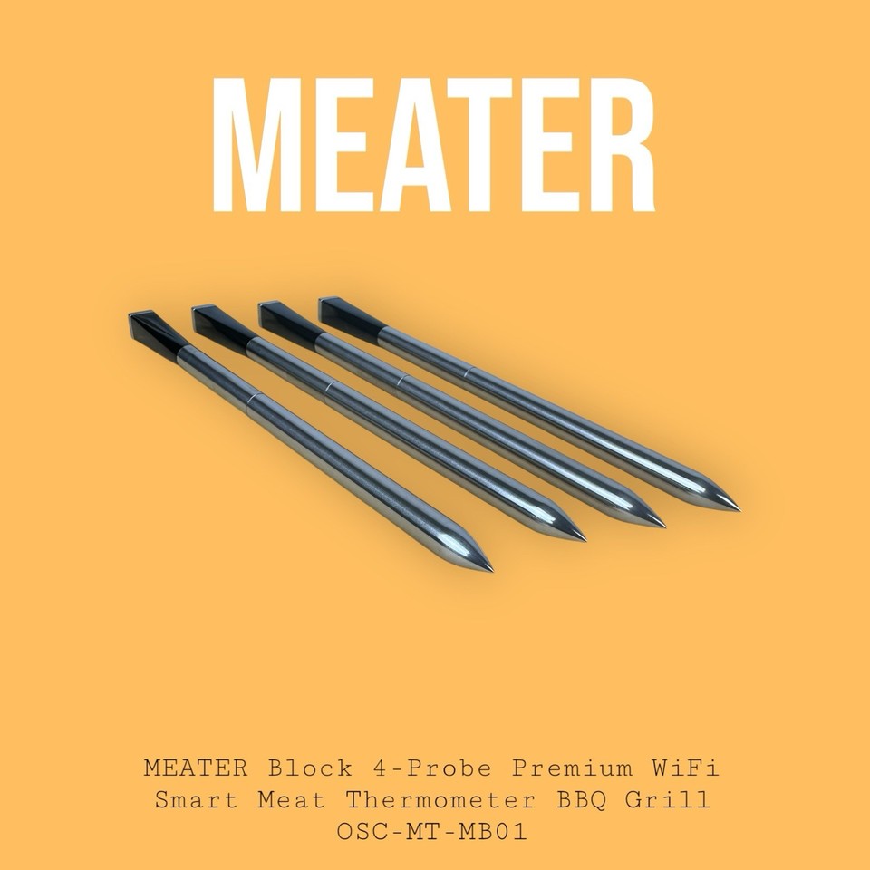 MEATER Block 4-Probe Premium WiFi Smart Meat Thermometer BBQ Grill OSC ...