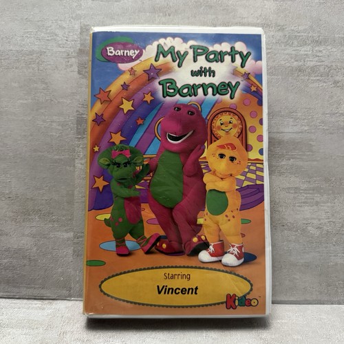 My Party with Barney VHS Tape Starring “Vincent” - Rare Kideo Personalized VHS | eBay
