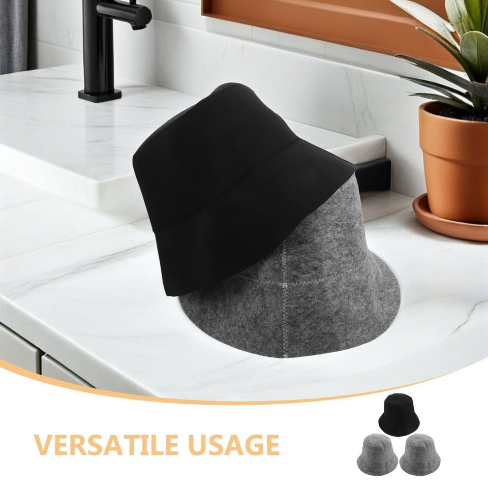 3PCS Sauna Cap: European Sauna Hat for Women with Long Hair - Russian ...