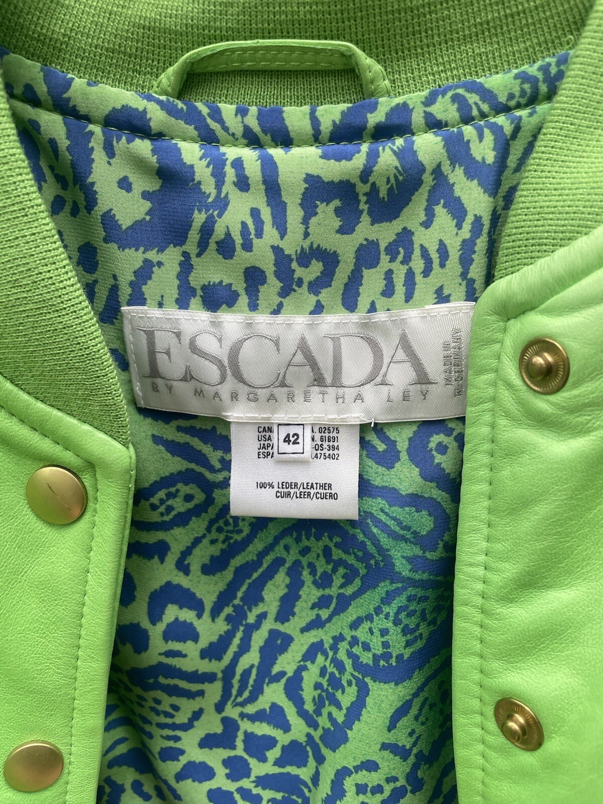 Vintage Leather Escada 2 Piece - Gem