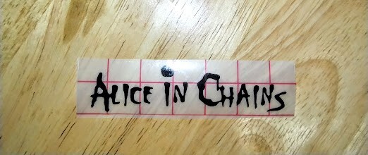 Alice in Chains Vinyl Decal, 90s Grunge, Bleed The Freak, Junkhead ...