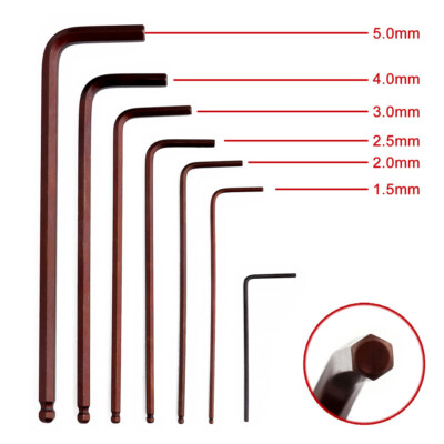 Guitar Allen Wrench Set for Neck Truss Rod Bridge Nut Locking Screw ...