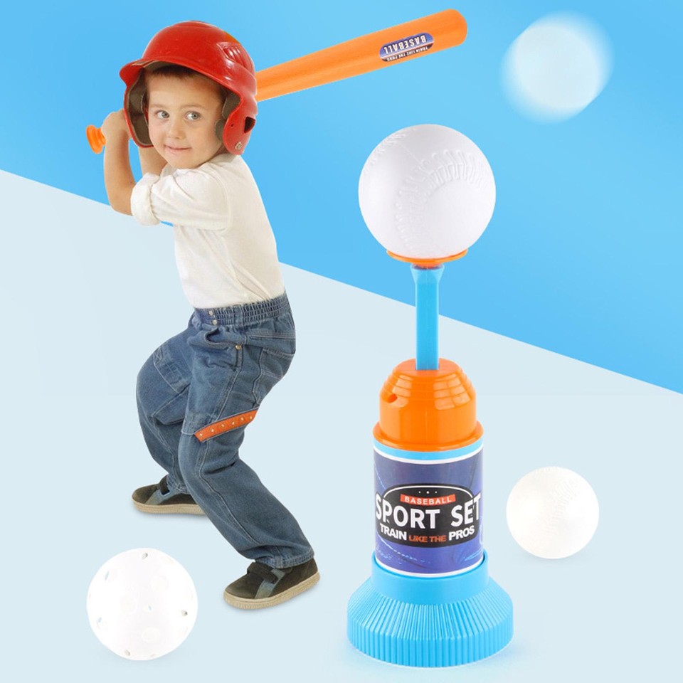 T Ball Set Toys For Kids, Auto Ball Launche, Baseball Tees Includes 3 ...