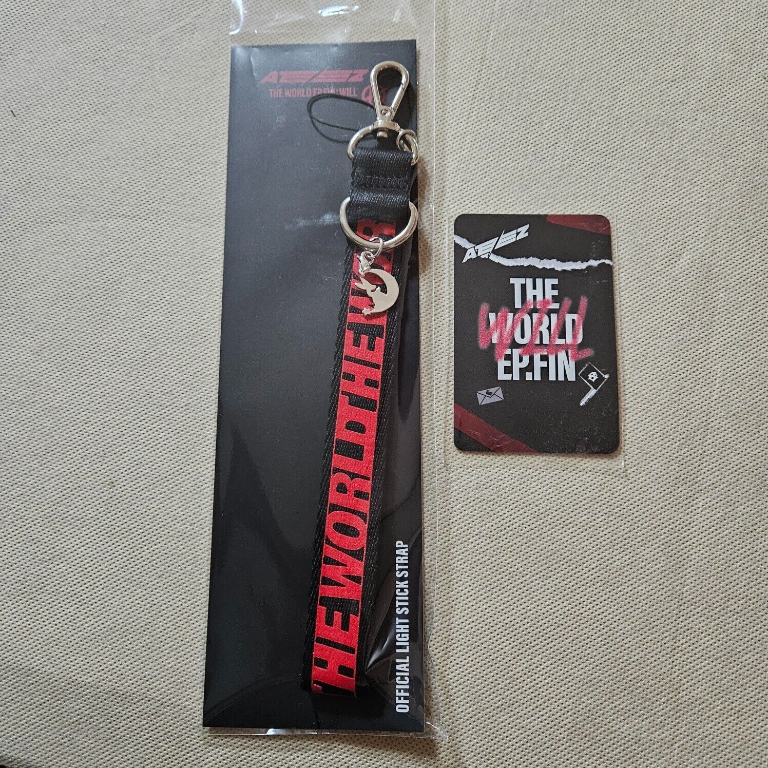 ATEEZ THE WORLD EP.EPFIN:WILL SOUNDWAVE MD LIGHT STICK STRAP&PHOTOCARD ...