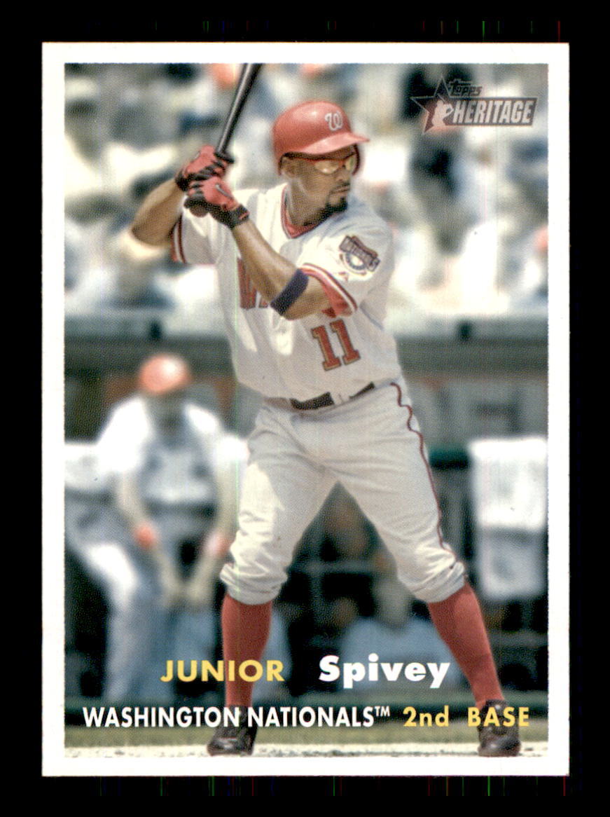 2006 Baseball Topps Heritage Junior Spivey Washington Nationals #154 | eBay
