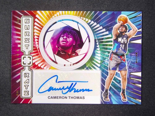 2023-24 Panini Photogenic Cameron Thomas Burst Rate Signatures Auto | eBay
