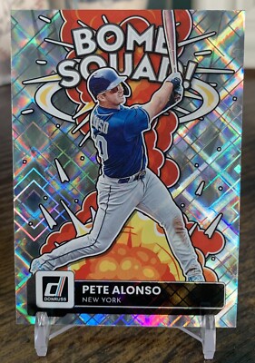 2022 Panini Donruss Baseball #BS-7 Pete Alonso Vector Parallel Bomb ...