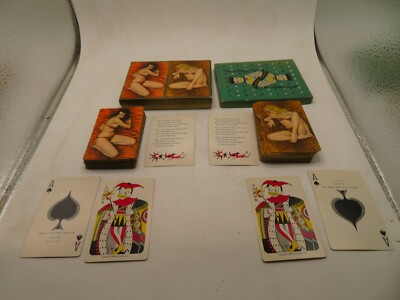1947 TWO Esquire A MOORE Pin-Up Girls Vintage Playing Card Decks in ...