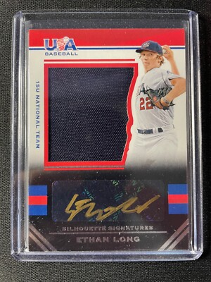 2017 Panini USA Stars & Stripes Ethan Long Autographed Jersey Black ...