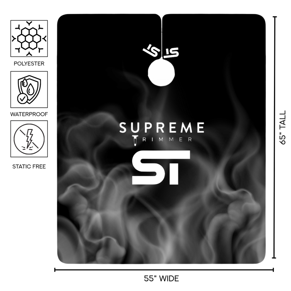 Supreme Trimmer Premium Barber Capes - Polyester, Waterproof, Hook ...