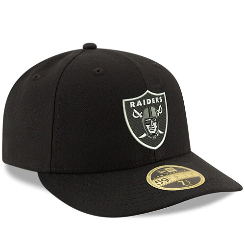 New Era Oakland Raiders 5950 Low Profile Fitted Hat NFL League Basic ...