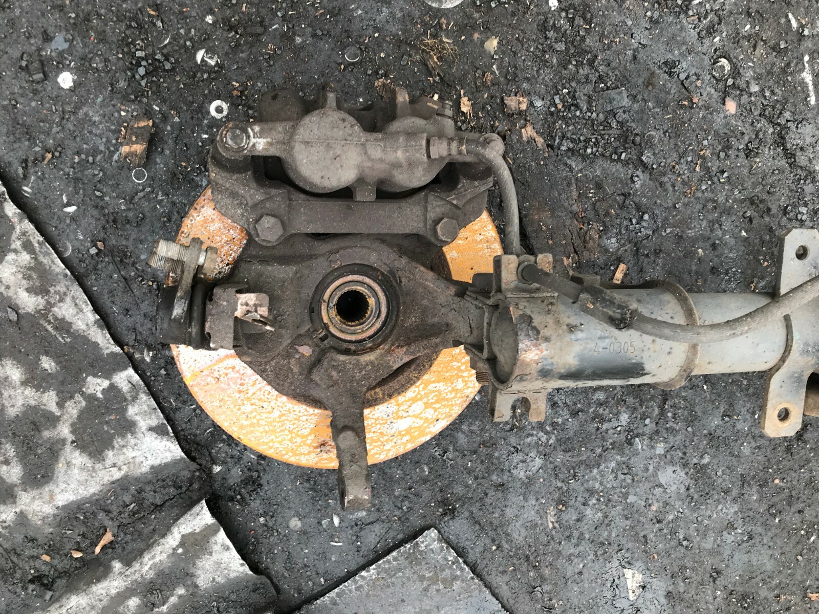 VAUXHALL VIVARO/TRAFIC FRONT RIGHT STRUT SHOCK ABSORBER & HUB WITH ...