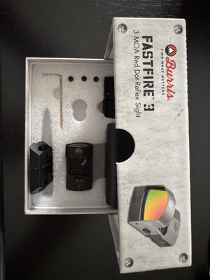 Burris FastFire III Red-Dot Reflex Sight 3MOA with Picatinny Mount. | eBay