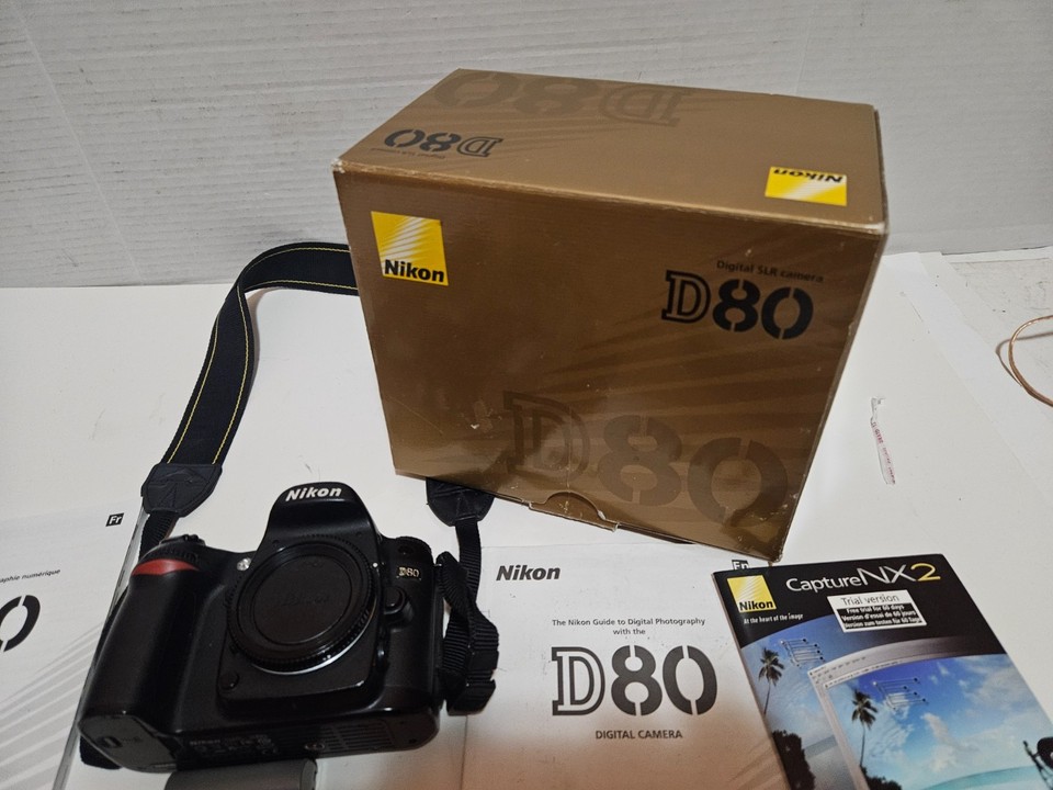 Nikon D80 DSLR Camera Body Only (10.2MP) – For Parts or Repair | eBay