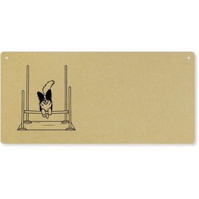 'Papillon Dog Show' Large Wooden Wall Plaque / Door Sign (DP00064849 ...