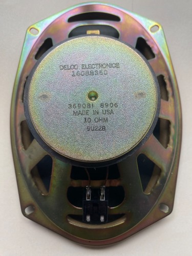 Vintage 9" x 6" GM Delco Electronics Auto Speaker Model No. 16088350 | eBay