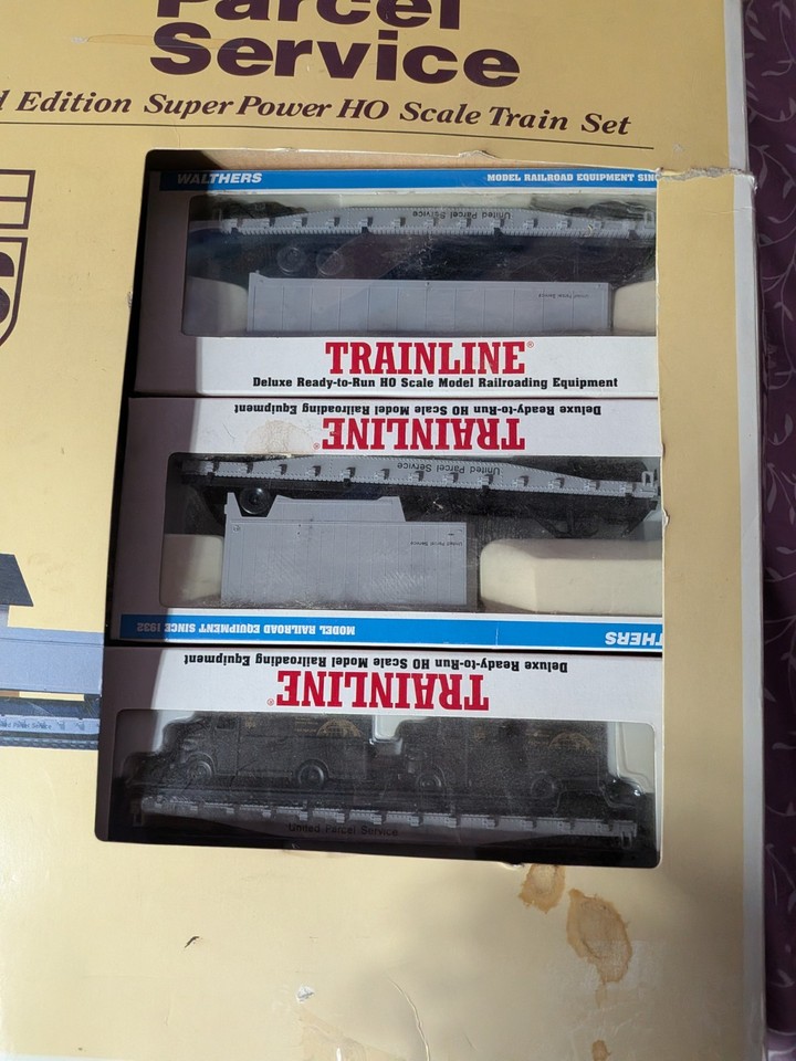 1994 Walthers Trainline United Parcel Service HO Scale Train Set | eBay