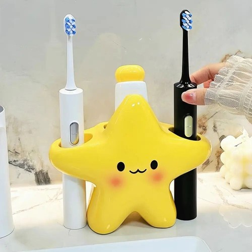 Ceramic Electric Toothbrush Holder Cartoon Star Toothpaste Rack | eBay ...