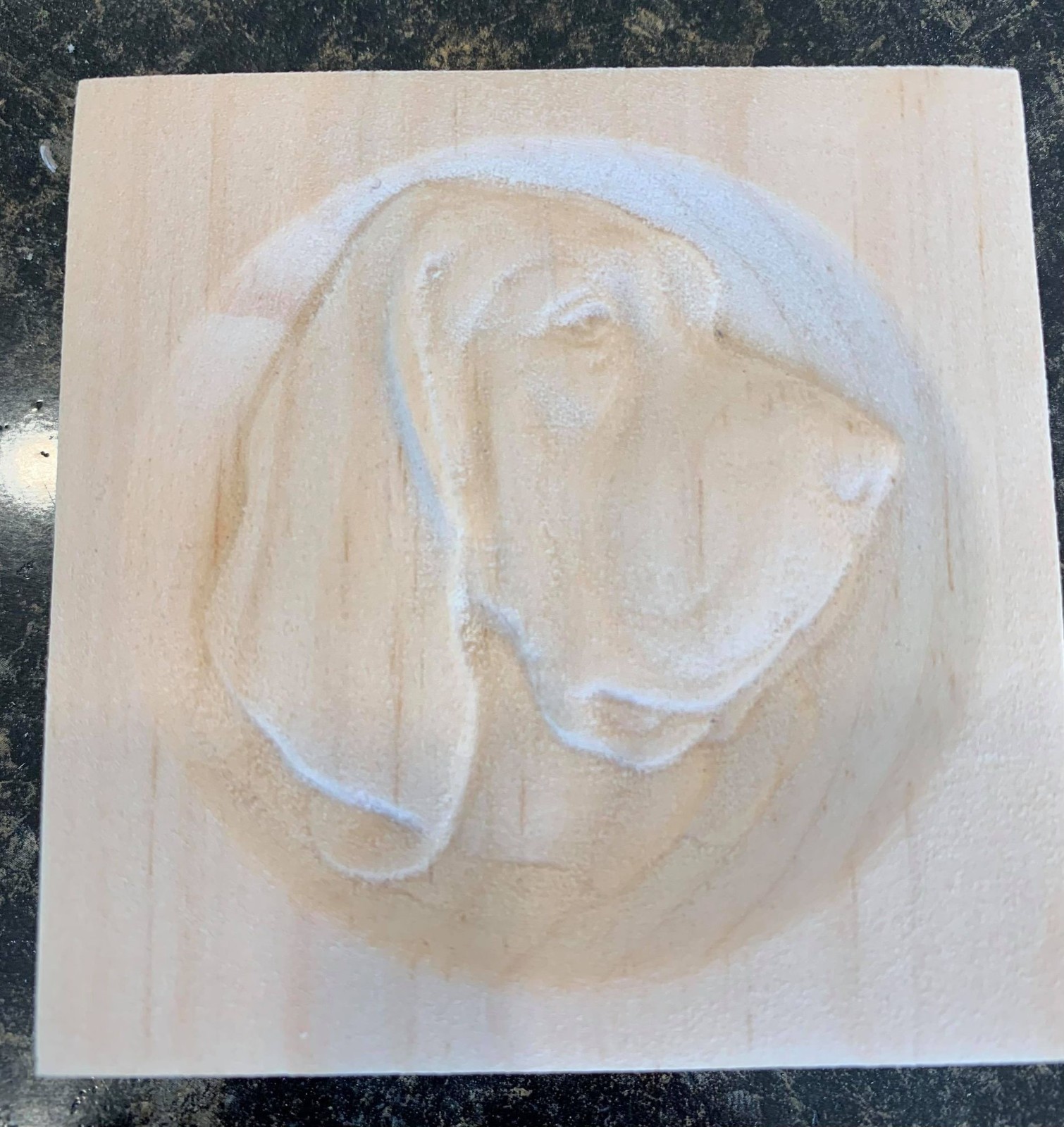 Bloodhound Dog Engraving Wood Corner Trim Block Door Trim Block Window ...