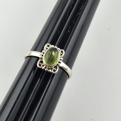 Sterling Silver 925 Peridot Ring Size 10 | eBay
