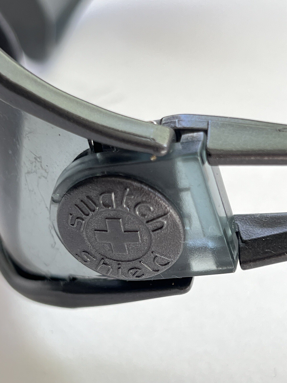 RARE 80’s Swatch Alpina Shield Adjustable Black fram… - Gem