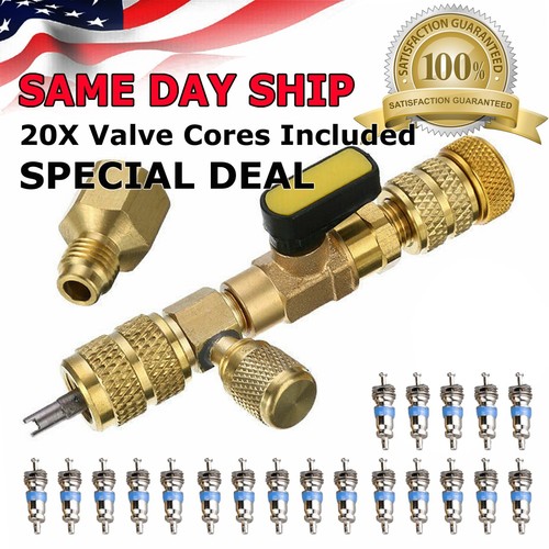 HVAC Tool AC Schrader Valve Core Remover Dual Size 1/4" and 5/16" Port ...