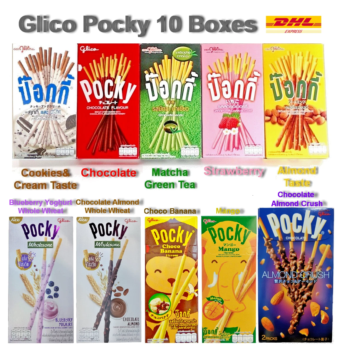 Pocky Sticks Flavors