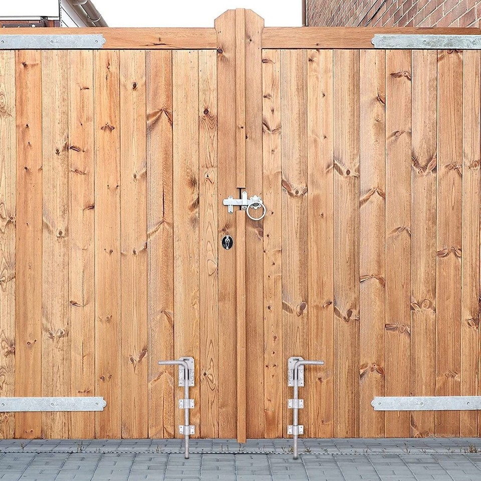Gate Garage Drop Bolt Heavy Duty 12"/18" Drop Down Bolts - Galvanised ...