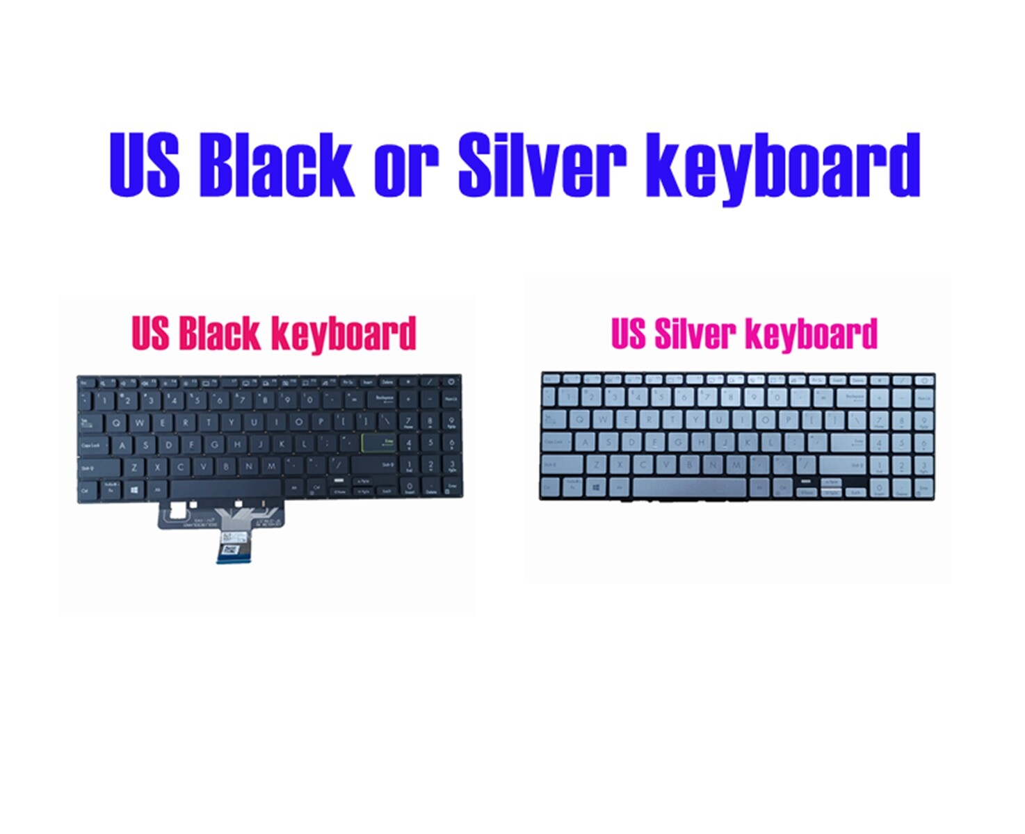 US Silver or Black keyboard for Asus S533F S533FA S533FL S533J S533JQ ...