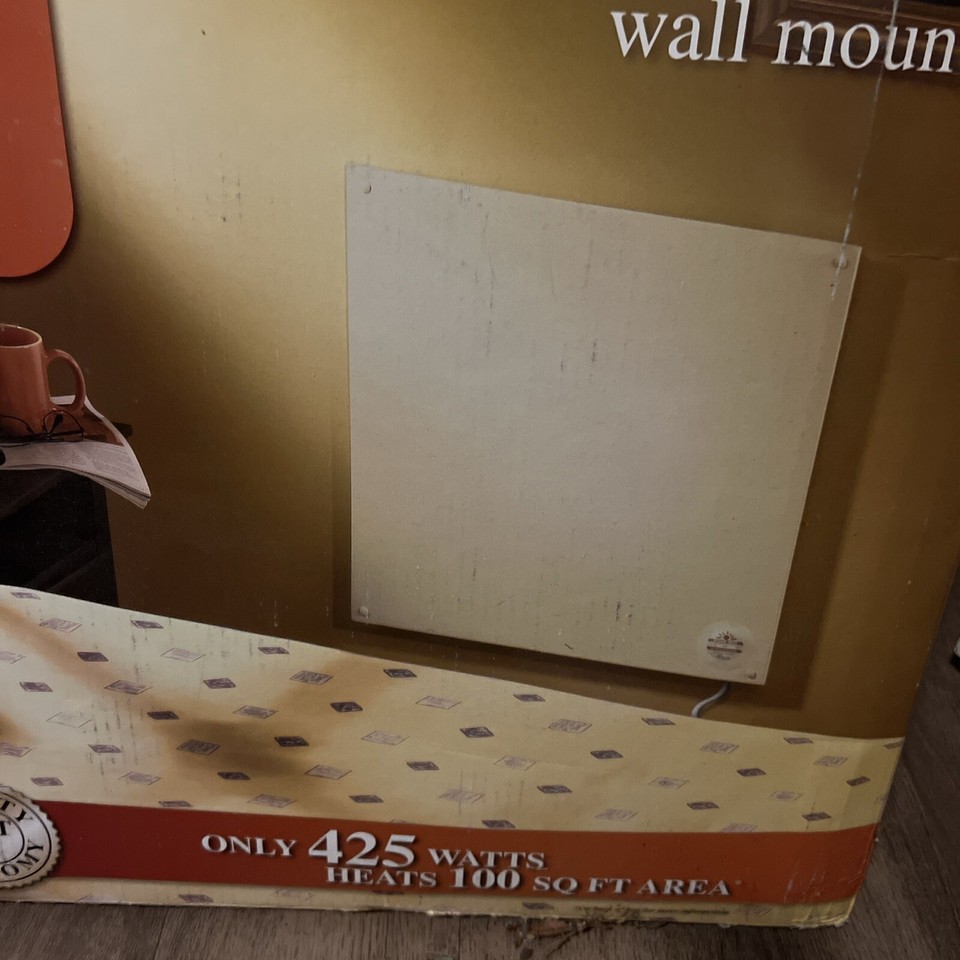 Econo-heat 425 Watt 120 Volt Electric Panel Wall Mounted Heater Never ...
