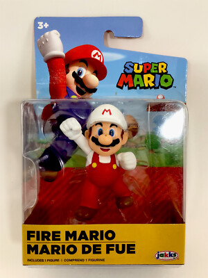 Jakks Fire Mario Figure NEW Super Mario Brothers World Of Nitendo 2 ...
