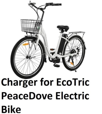 🔥AC Adapter battery Charger for EcoTric Peace Dove Electric Bike | eBay