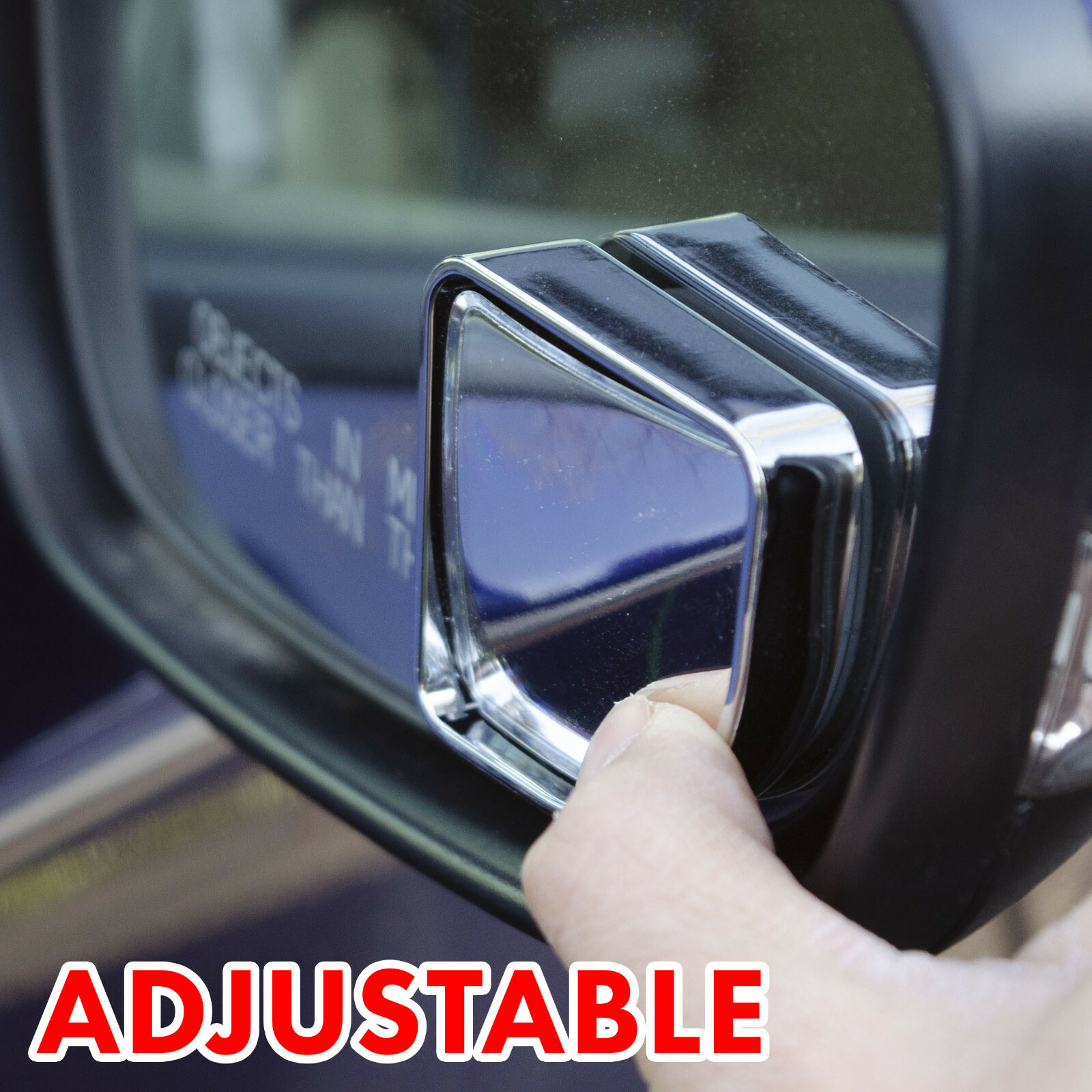 Auto Drive 2-PK SQUARE BLIND SPOT MIRRORS PUSH & ADJUST Drivers ...