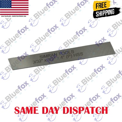 Cut Off Parting Blade High Speed Steel 3/32 Inch x 1/2 Inch x 4 Inch ...