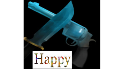 FROZEN GUN & KNIFE💙💙VERY FAST DELIVERY!!💙💙MM2 MURDER MYSTERY 2 COMMON ...