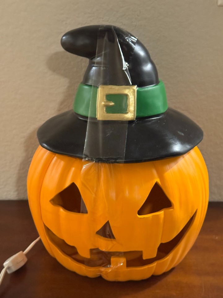 Vintage Ceramic Halloween Jack 'O' Lantern w/Electric Light 11.5"(H) x 9"(Dia) | eBay