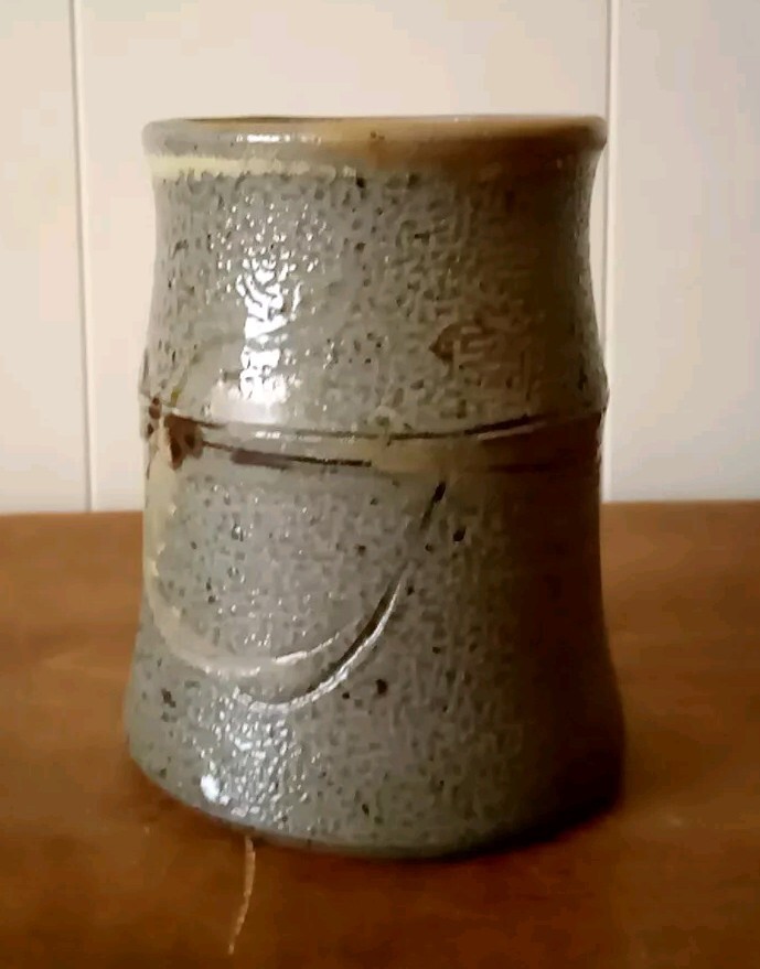 Barbieri Art Pottery Abstract Design Gray Vessel/Vase Signed | eBay UK