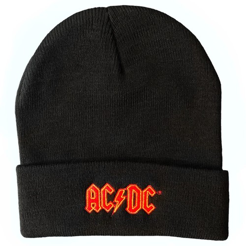 New With Tags AC/DC Lightning Rock Metal Beanie Hat Cap Black | eBay