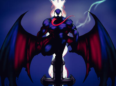 Superheroes venom superheroes artist art Stitched Gaming Mat Desk 17092 ...