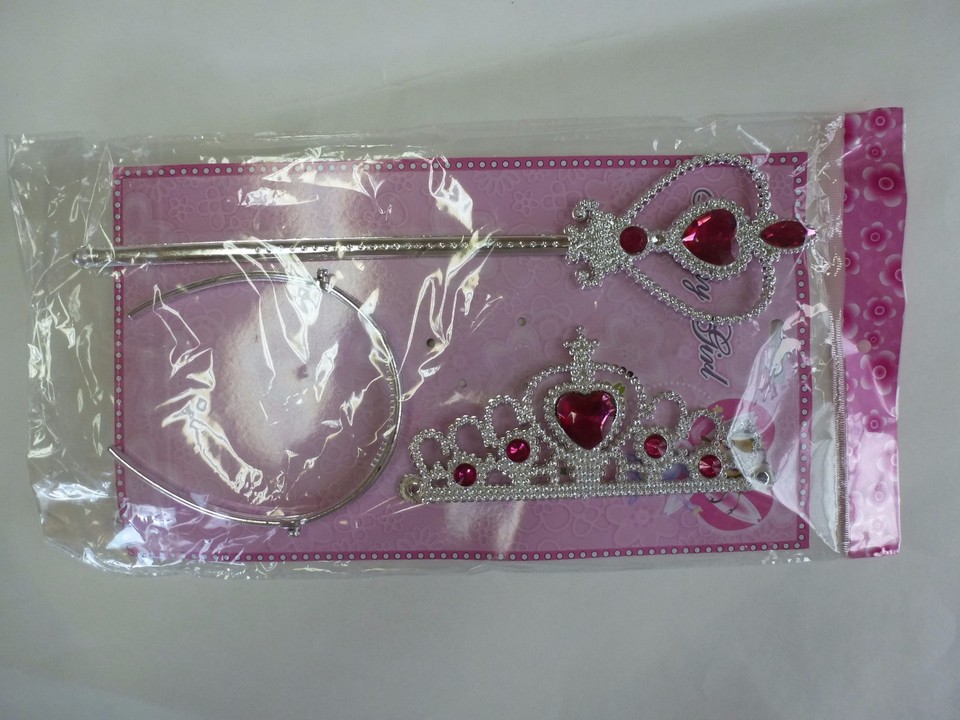 Princess Crown Magic Wand Set Girls Costumes Kids Cosplay Party | eBay