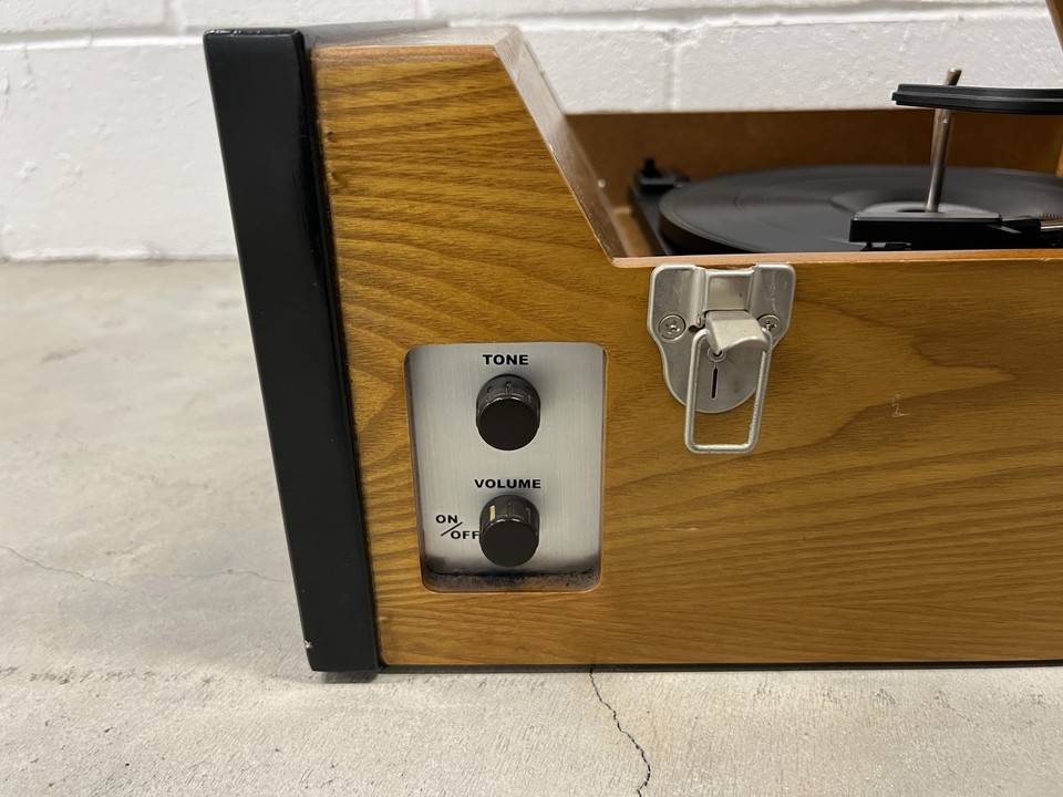 Crosley Style Stack-O-Matic CR85 Record Player Oak Case 33 45 78 RPM LP ...