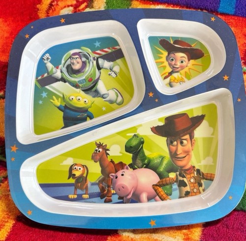 Disney Pixar Toy Story Divided Melamine Kids Plate zak! Designs Woody ...