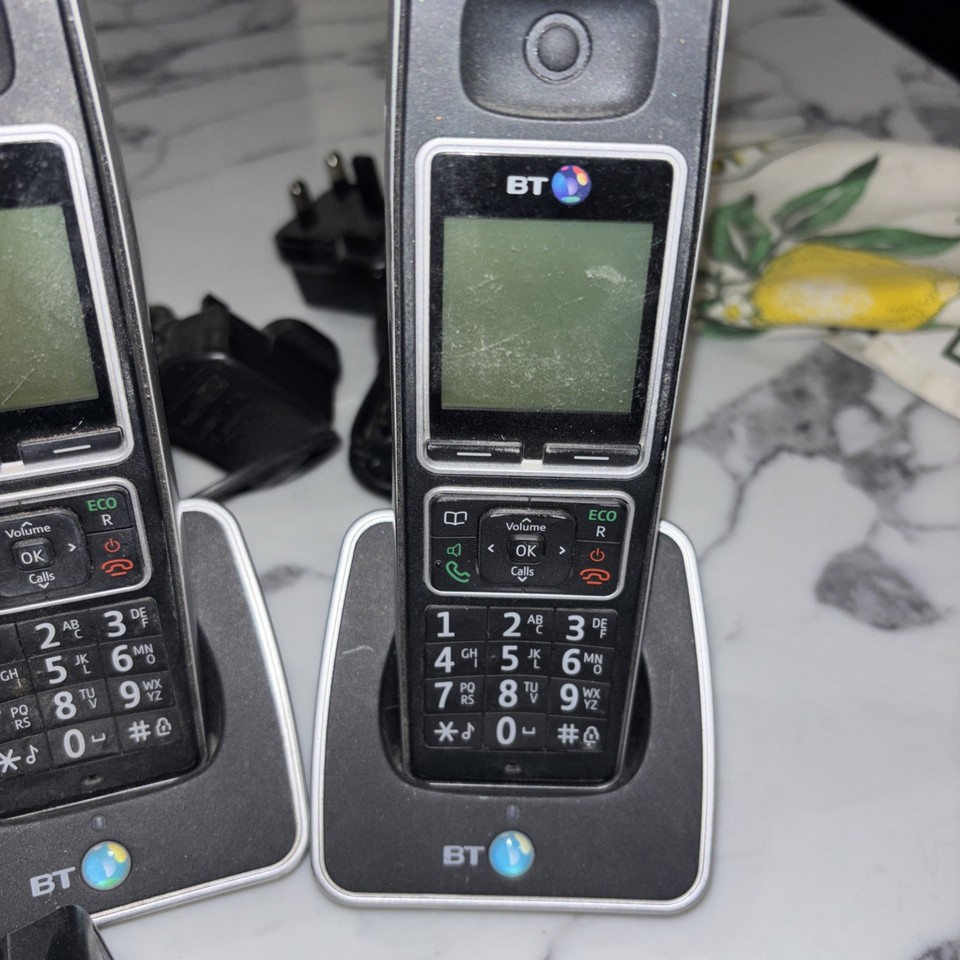 BT 6500 TRIO Telephone Answering Machine Cordless x3 Phones Nuisance ...